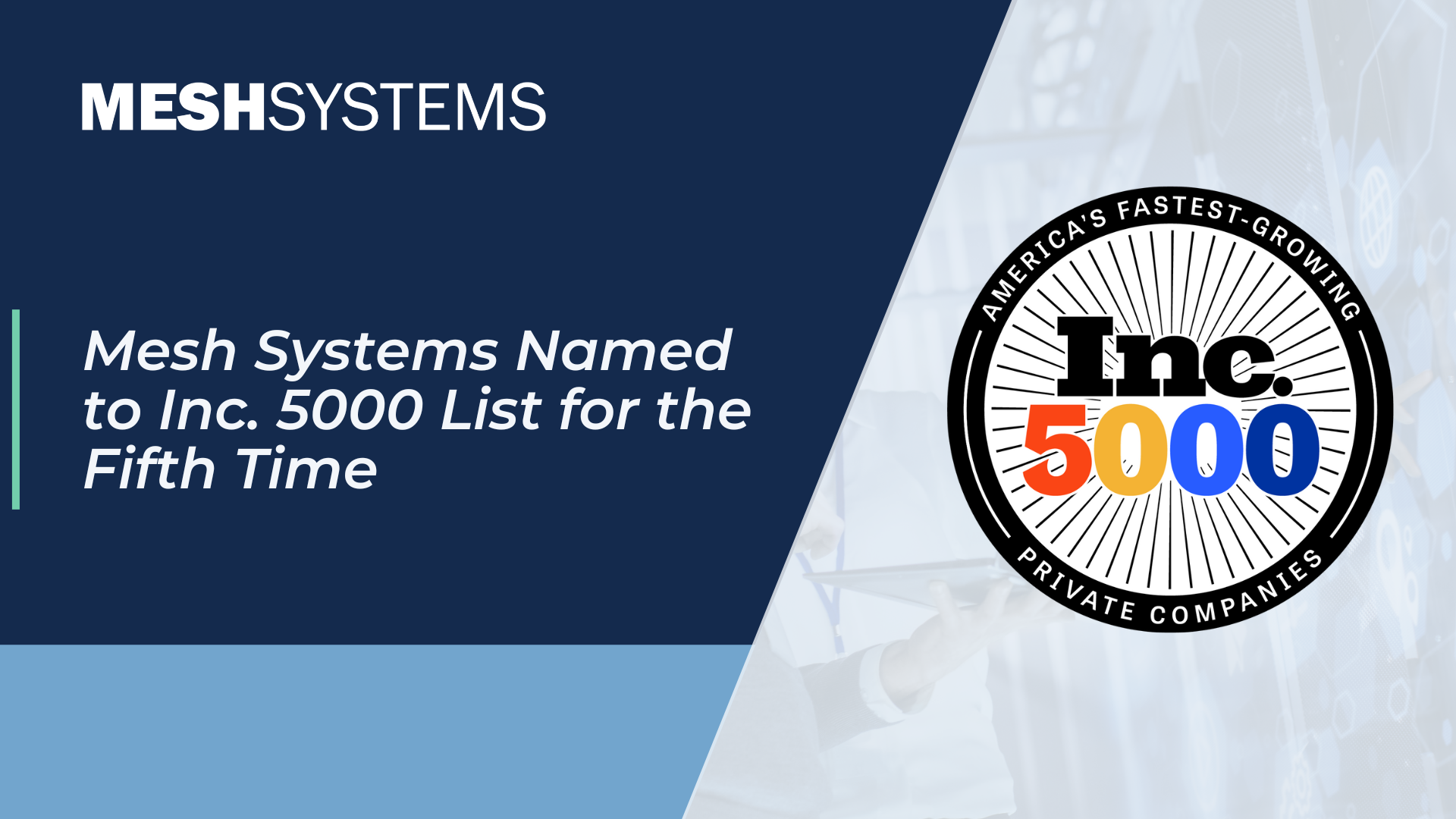 Mesh Systems Named to 2025 Inc 5000